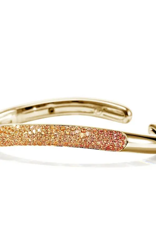 John Hardy Artisan Series 18k Sapphire Ombre Surf Cuff