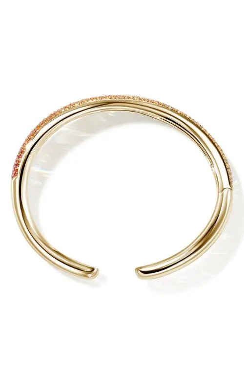 John Hardy Artisan Series 18k Sapphire Ombre Surf Cuff