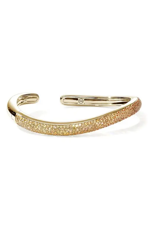 John Hardy Artisan Series 18k Sapphire Ombre Surf Cuff