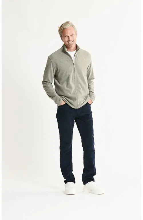 JACHS Ultra Soft Heather Knit Full Zip - Olive