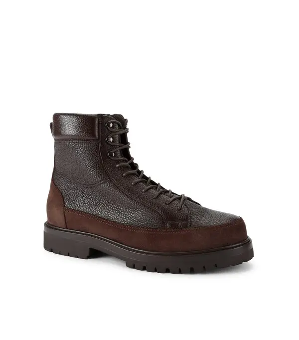 Brunello Cucinelli Leather Lace-up Ankle Boots