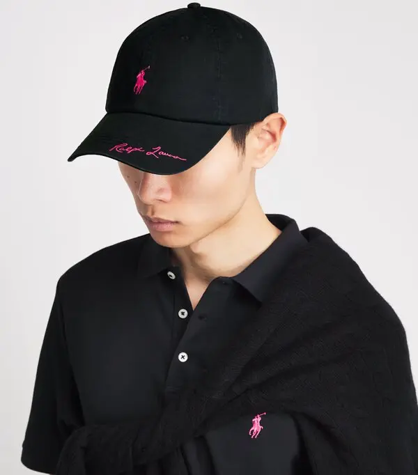 Polo Ralph Lauren Cotton Pink Pony Baseball Cap