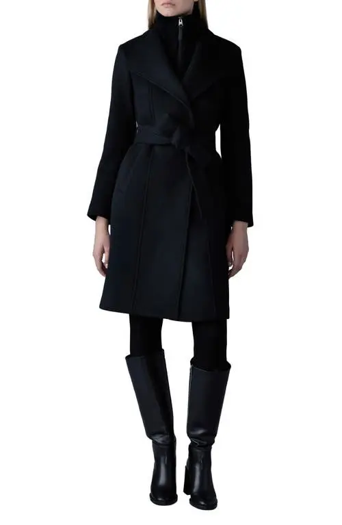 Mackage Norita Wool Coat With Removable Bib