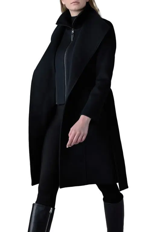 Mackage Norita Wool Coat With Removable Bib