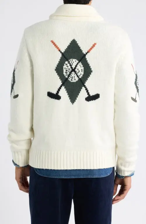 ROWING BLAZERS Lewis Golf Zip Cardigan