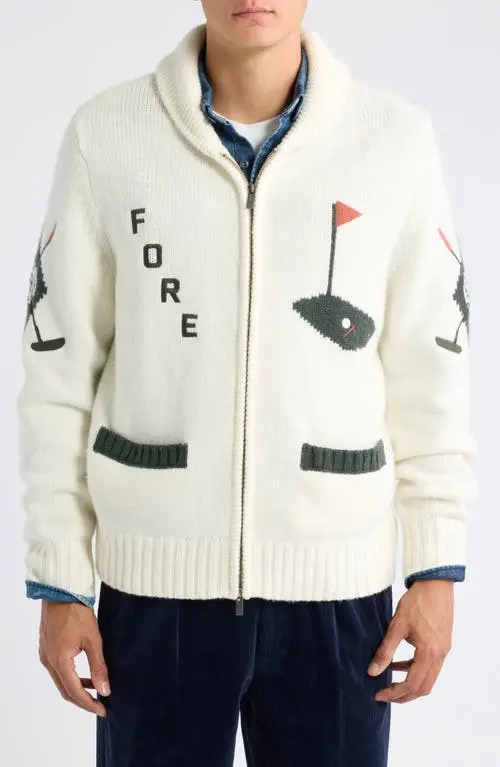 ROWING BLAZERS Lewis Golf Zip Cardigan
