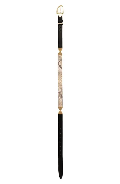Cult Gaia Ailani Reversible Skinny Leather Belt