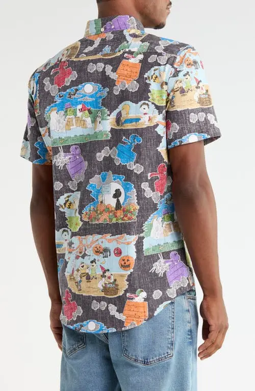 Reyn Spooner Great Pumpkin Charlie Brown Button Front Shirt