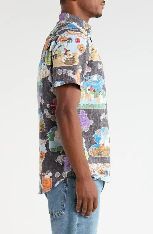 Reyn Spooner Great Pumpkin Charlie Brown Button Front Shirt