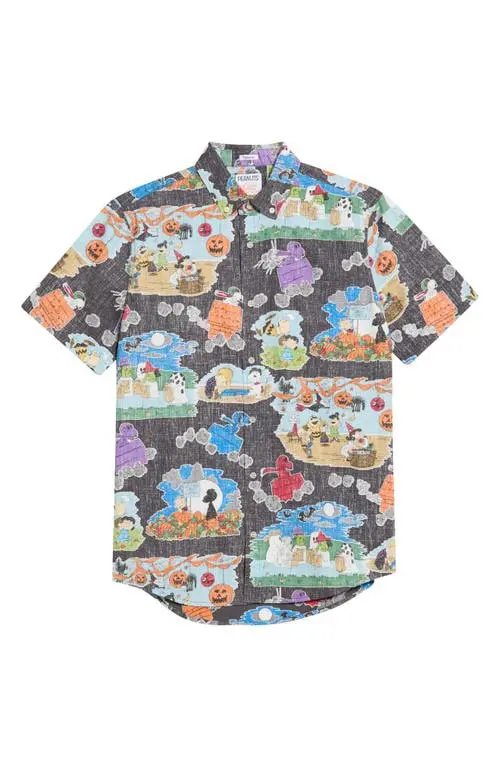 Reyn Spooner Great Pumpkin Charlie Brown Button Front Shirt