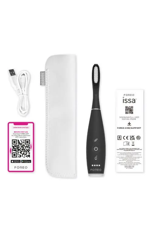 Foreo Issa 4 Plus Smart Hybrid Sonic Toothbrush - Black