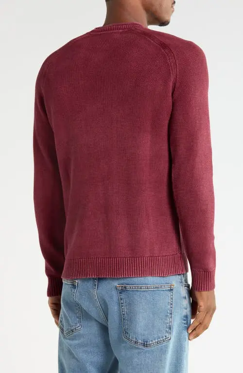 Marine Layer Garment Dye Roll Neck Sweater - Cabernet