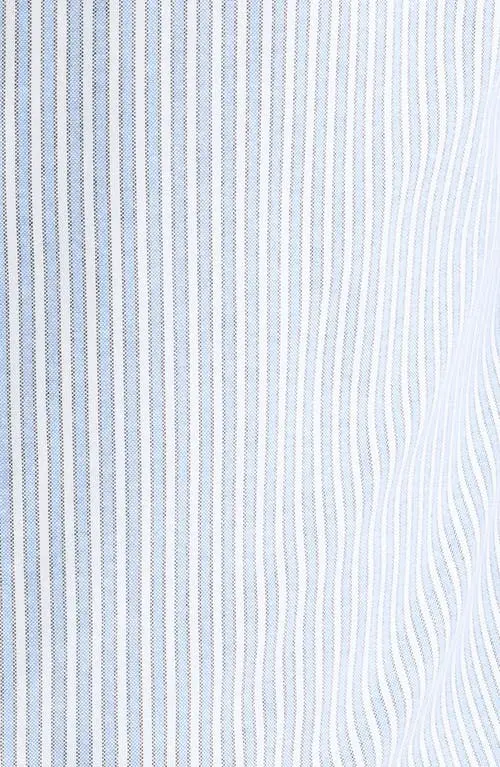 ROWING BLAZERS Babar Striped Cotton Blend Oxford Shirt