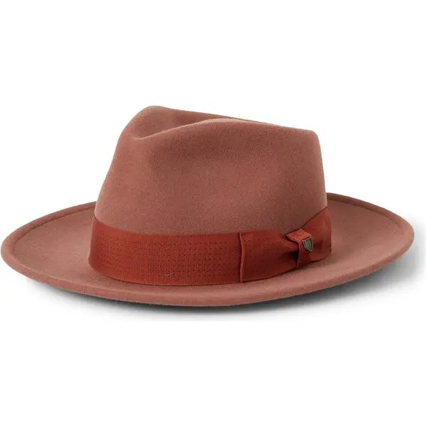 Brixton Eames Wool Fedora - Brown