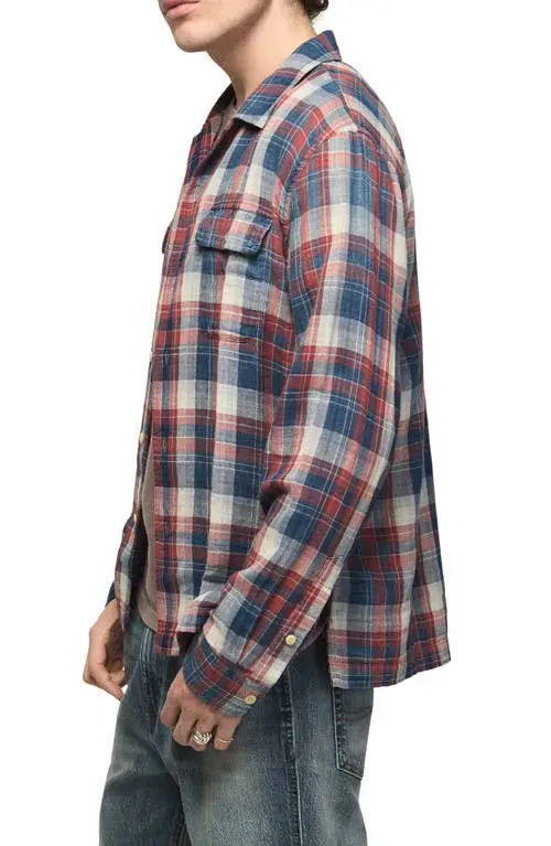 Lucky Brand Plaid Double Gauze Shirt