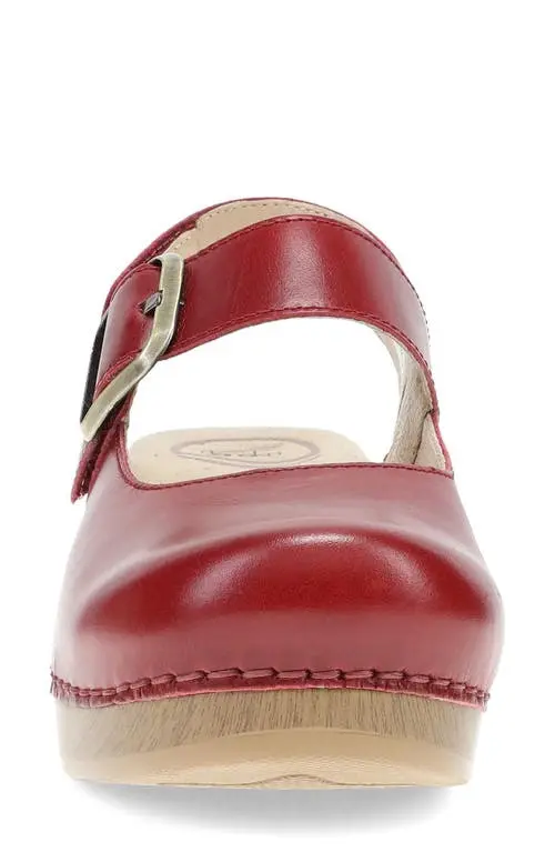 Dansko Shantell Leather Slingback Mary Jane - Red