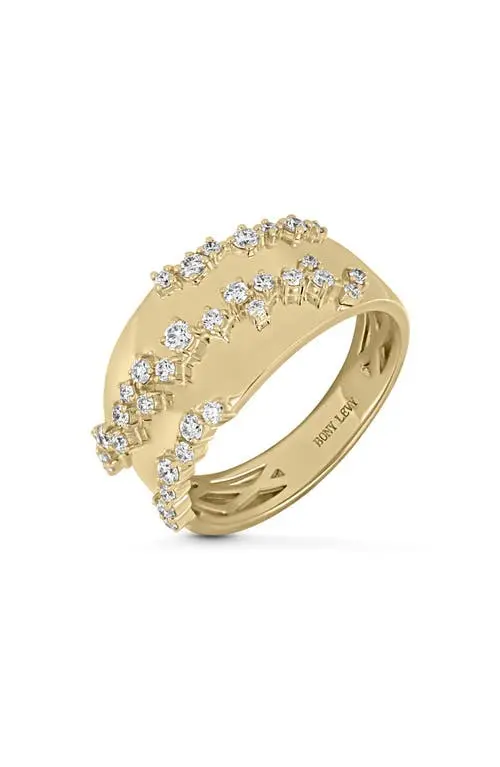 Bony Levy Mika 18k Gold Diamond Wide Ring - 18ky