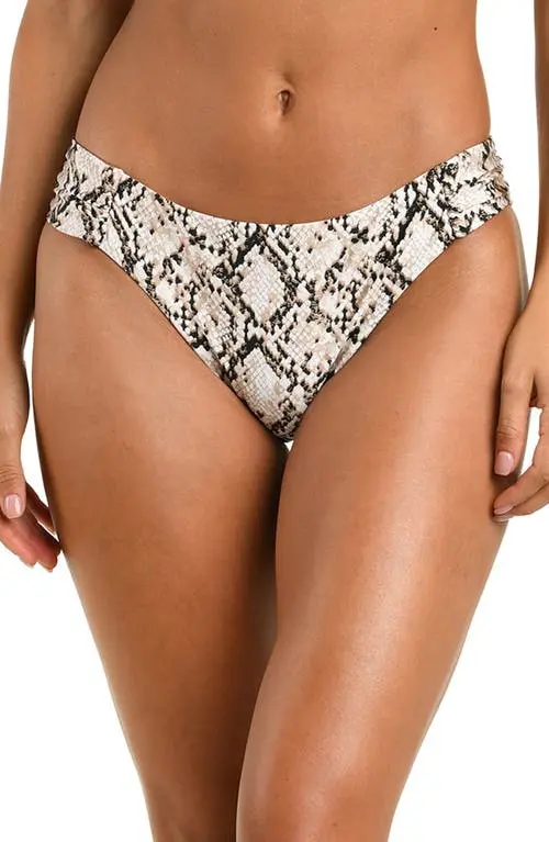 SUNSHINE 79 Island Serpent Ruched Moderate Bikini Bottoms