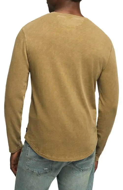 Lucky Brand Weekend Slub Long Sleeve Henley - Gothic Olive