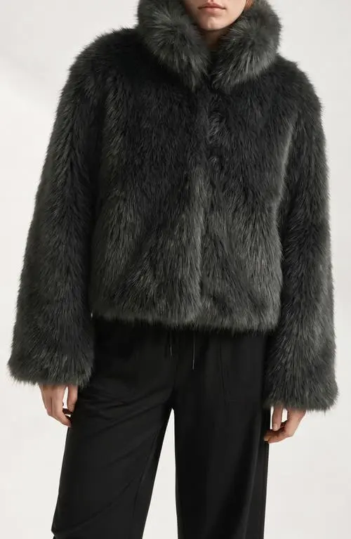 NOIZE Milena Faux Fur Short Jacket