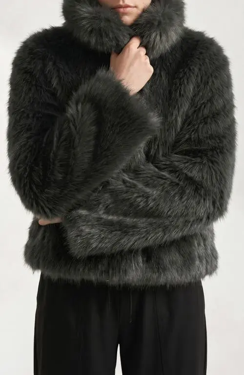 NOIZE Milena Faux Fur Short Jacket