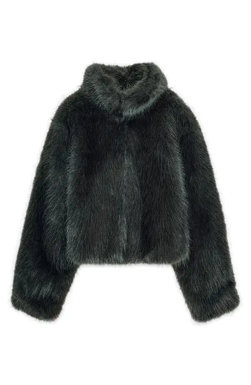 NOIZE Milena Faux Fur Short Jacket