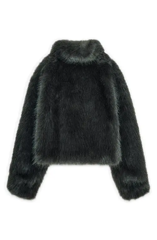 NOIZE Milena Faux Fur Short Jacket