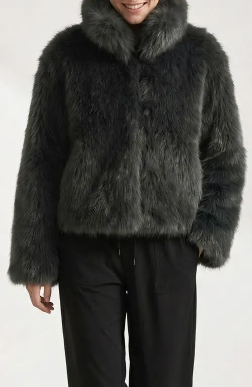 NOIZE Milena Faux Fur Short Jacket