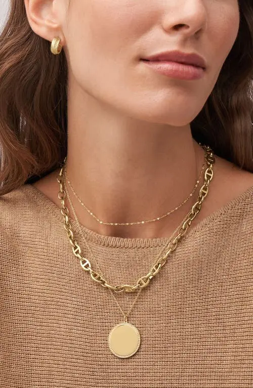 Fossil Harlow Textured Huggie Hoop Earrings