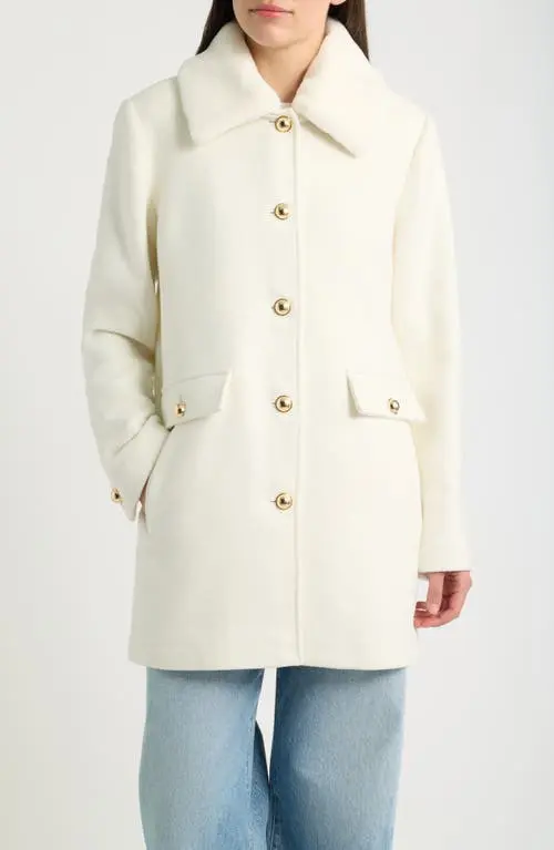 Bernardo Jacket With Faux Fur Collar - Vanila Ice