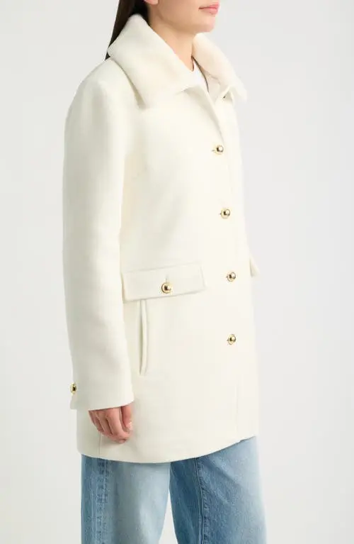 Bernardo Jacket With Faux Fur Collar - Vanila Ice