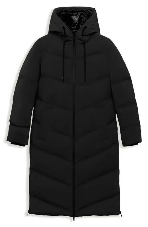 NOIZE Avril Hooded Puffer Coat - Black