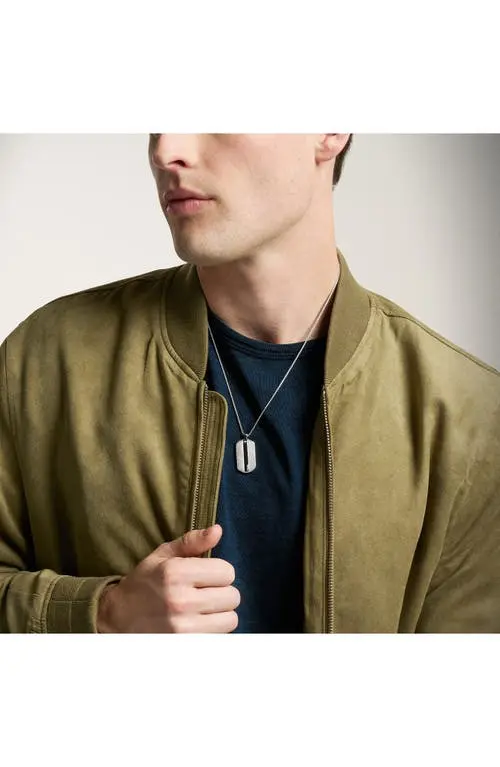 Fossil Knox Dog Tag Pendant Necklace