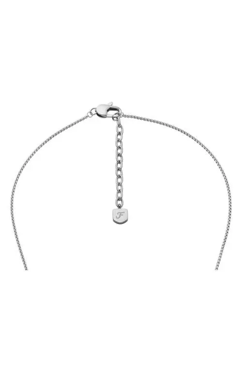 Fossil Knox Dog Tag Pendant Necklace
