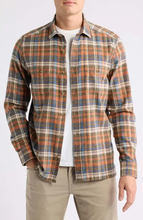 Johnston & Murphy Woodson Plaid Cotton Shirt
