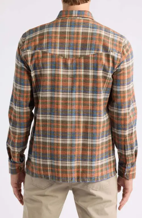 Johnston & Murphy Woodson Plaid Cotton Shirt