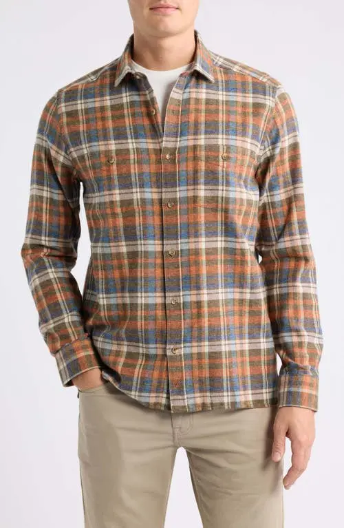 Johnston & Murphy Woodson Plaid Cotton Shirt