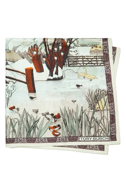 Tory Burch Forest Silk Square Scarf