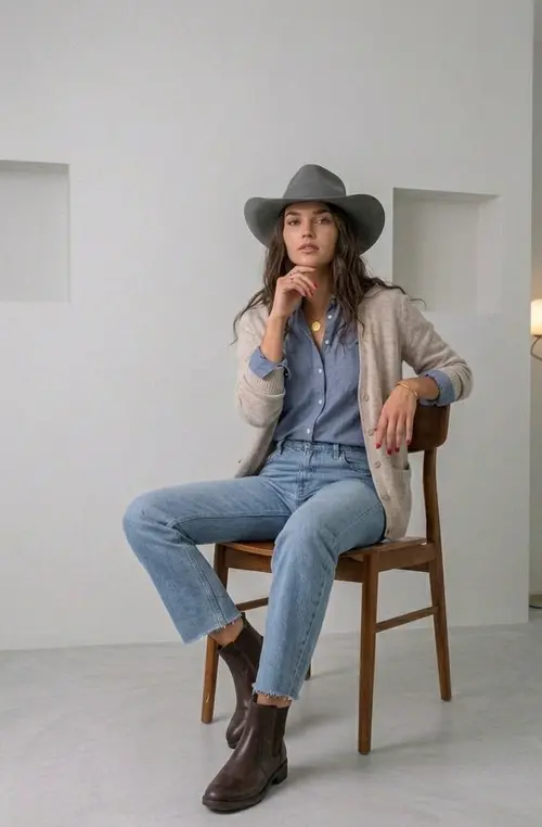 MANELA The Billie Premier Western Cowboy Hat - Silberbelly