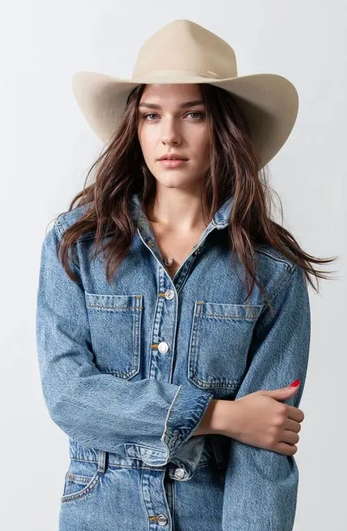 MANELA The Billie Premier Western Cowboy Hat - Silberbelly