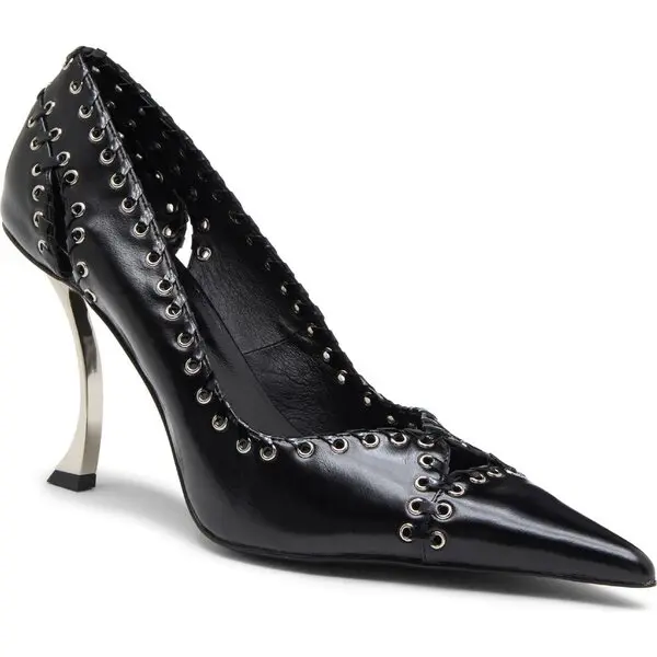 Jeffrey Campbell Fix Me Pointed Cap Toe Pump