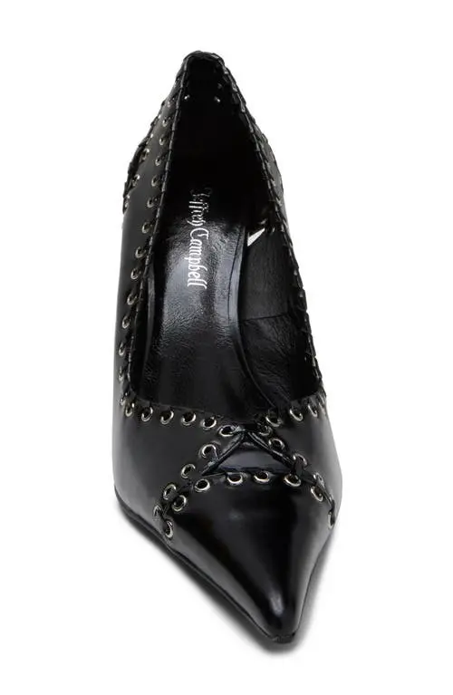 Jeffrey Campbell Fix Me Pointed Cap Toe Pump