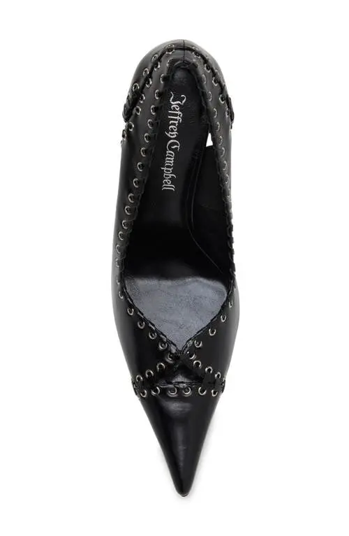 Jeffrey Campbell Fix Me Pointed Cap Toe Pump