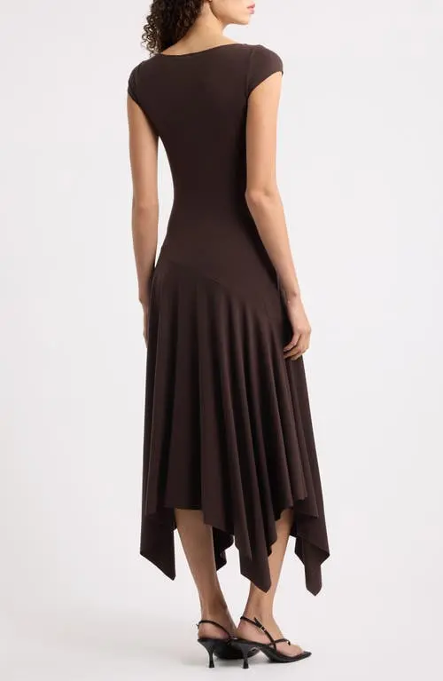 REFORMATION Danica Handkerchief Hem Knit Dress