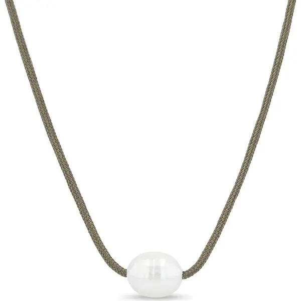 Zoe Chicco Paracord Cultured Pearl Necklace - Multi