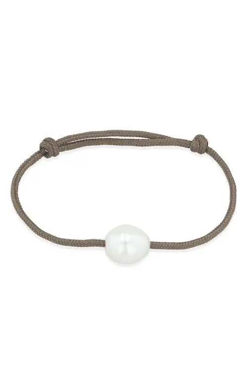 Zoe Chicco Paracord Cultured Pearl Bracelet - Tan Multi