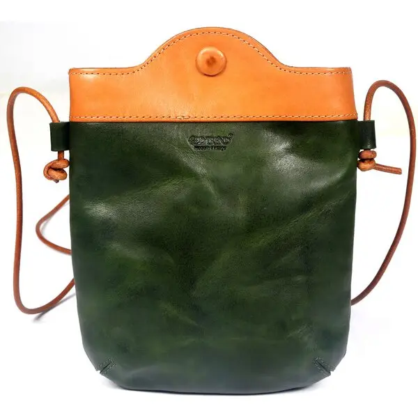 OLD TREND Out West Genuine Leather Compact Crossbody - Green