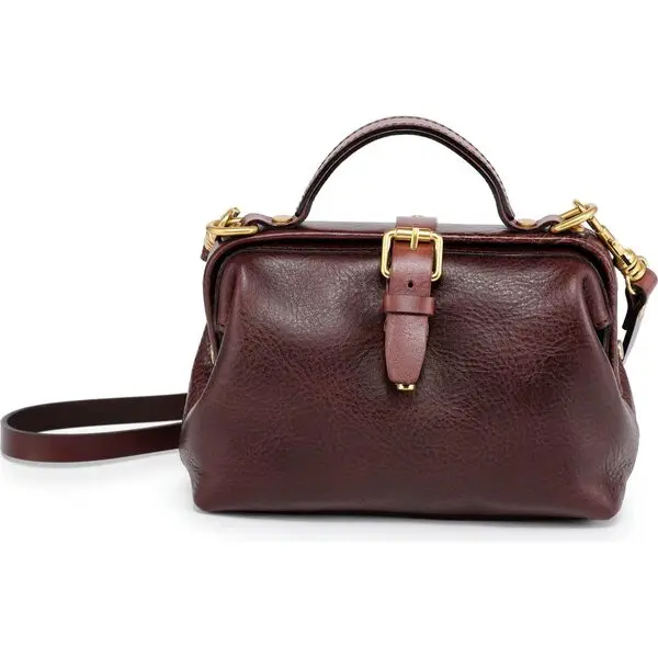 OLD TREND Doctor Mini Genuine Leather Structured Crossbody - Brown
