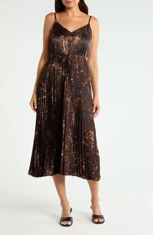 CECE DUPRAZ Pleated Slipdress With Sweater