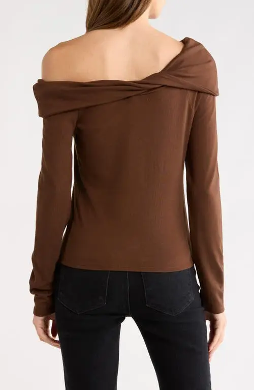 Paige Aaliyah Off The Shoulder Top - Hickory